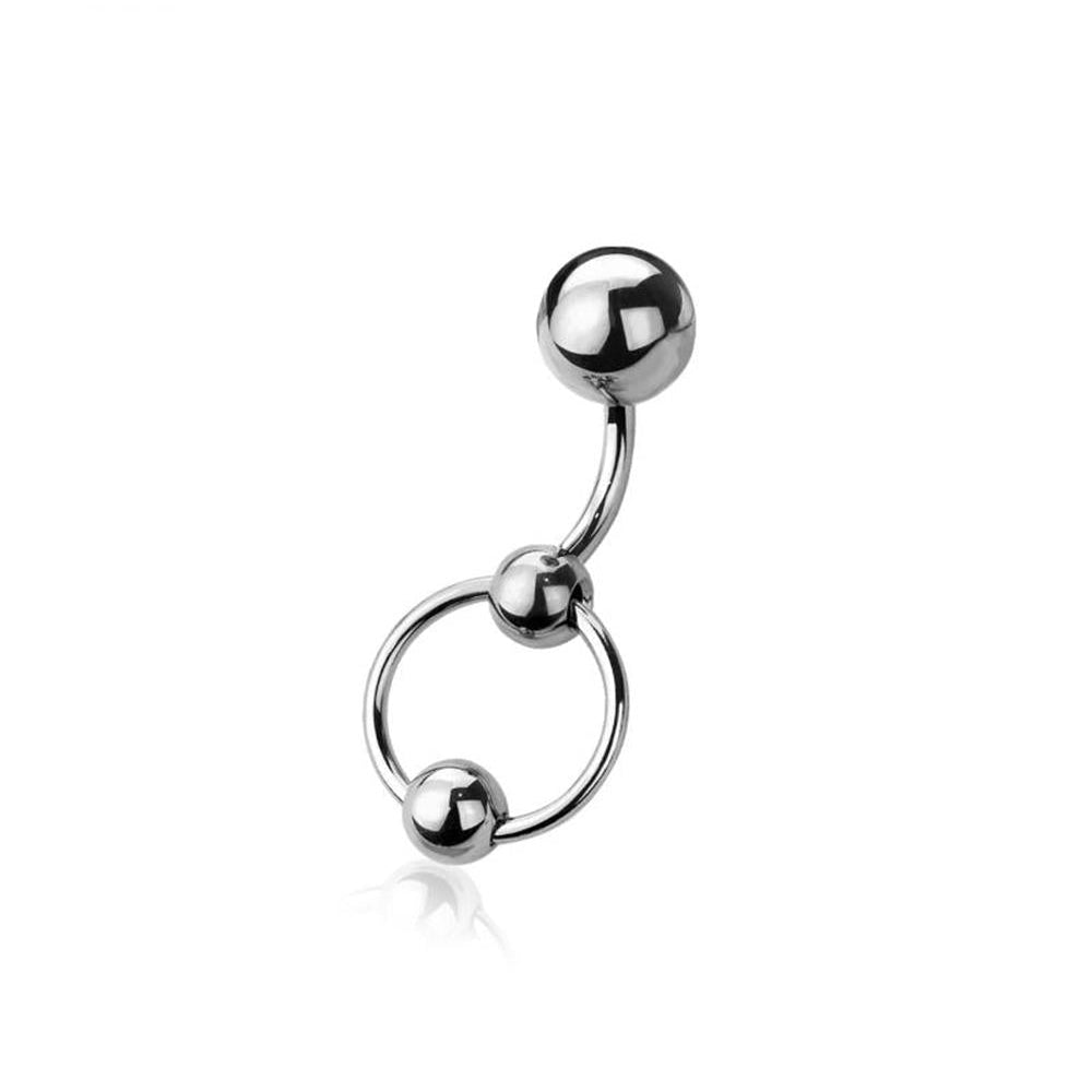 Titanium Captive Dangle Belly Bar — My Body Piercing Jewellery
