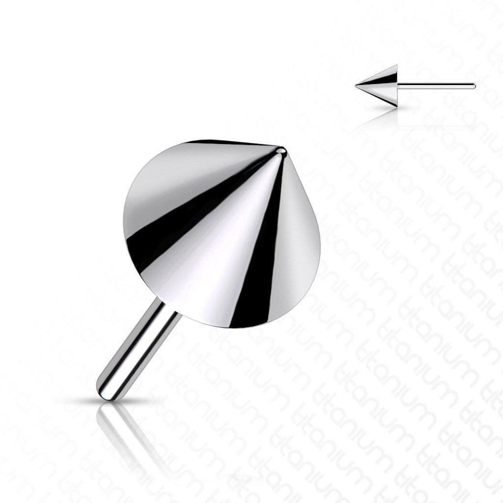 Solid Titanium Threadless Spike End at My Body Piercing Jewellery